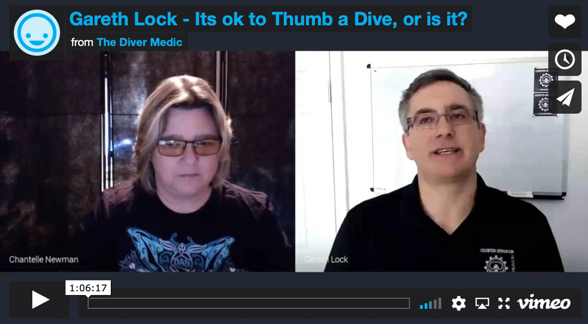 Video: Gareth Lock - Its ok to Thumb a Dive, or is it? - The Scuba News
