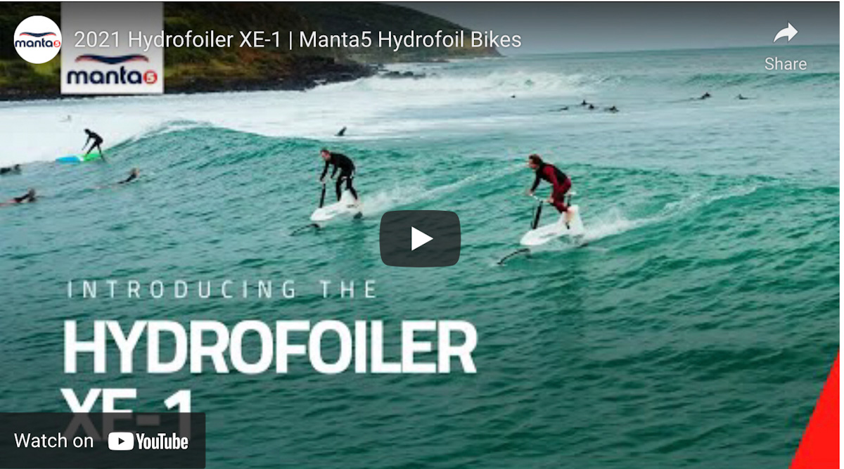 Introducing the Manta5, Hydrofoiler XE-1 - the World's First Hydrofoil ...