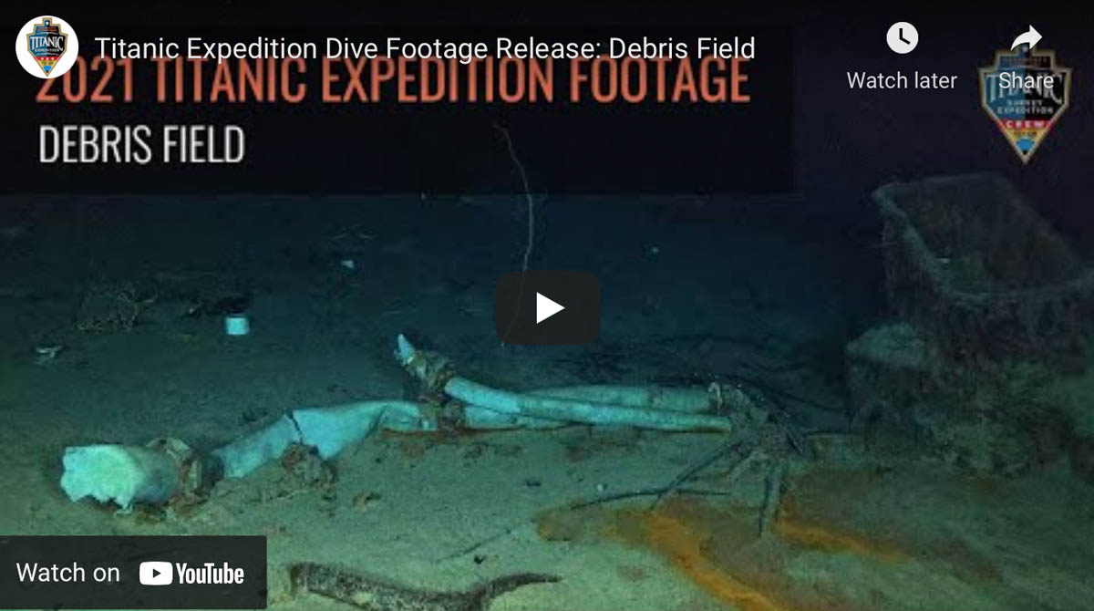 Titanic Expedition Dive Footage Release: Debris Field from OceanGate ...