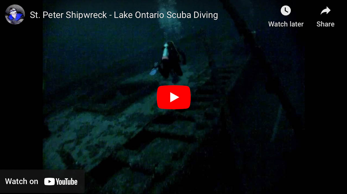 Learn More About the St. Peter Shipwreck, Lake Ontario - The Scuba News