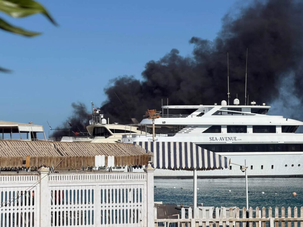 Fire Breaks Out on Safari Vessel in Hurghada Harbour Weeks After Golden ...