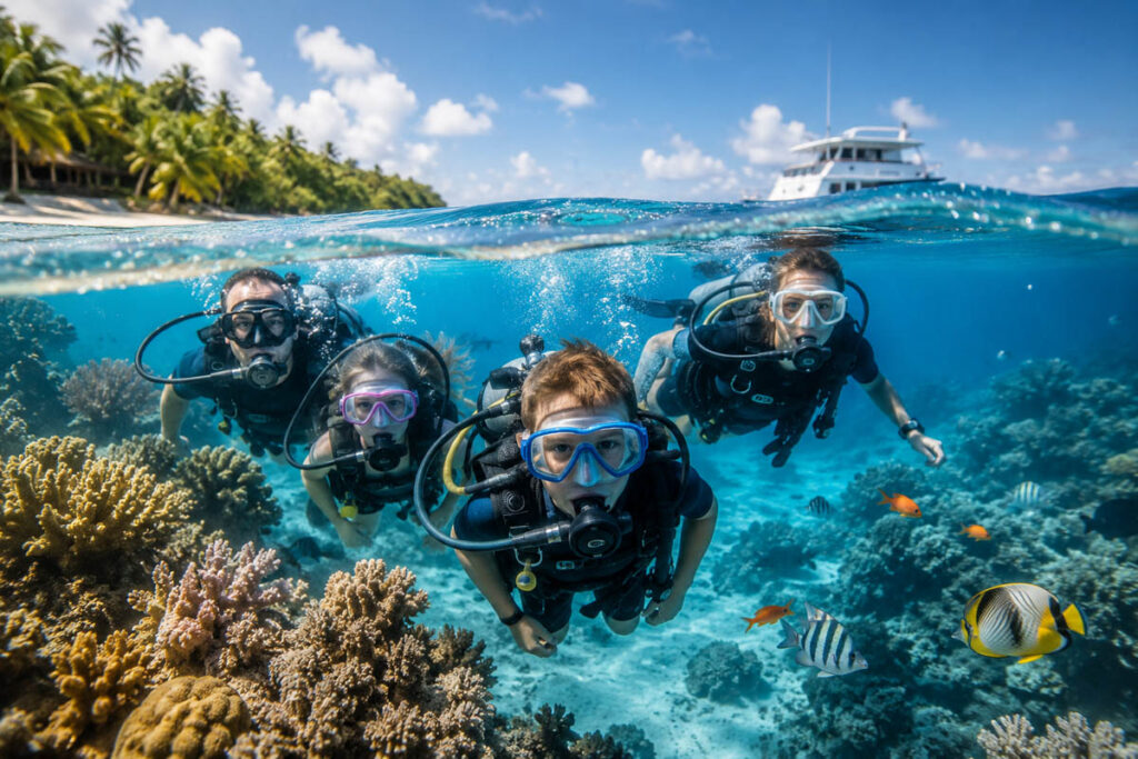 The Ultimate Age-by-Age Guide to Family Diving Holidays - The Scuba News